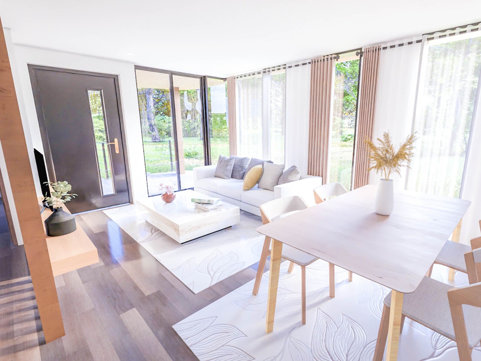 Tiny House Floorplan 7x9 Meters Cabin House 2 Bedrooms House Plan Tiny ...