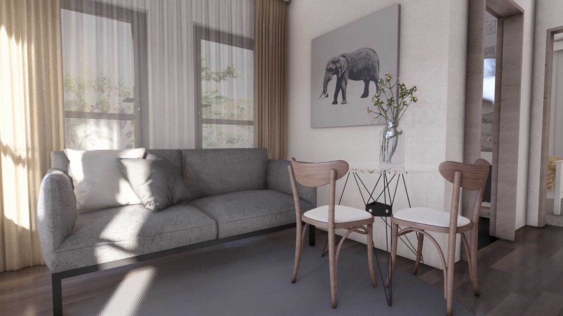 4x8 Meters Small House FLOORPLAN 1 Bedroom House Plan Modern Small ...