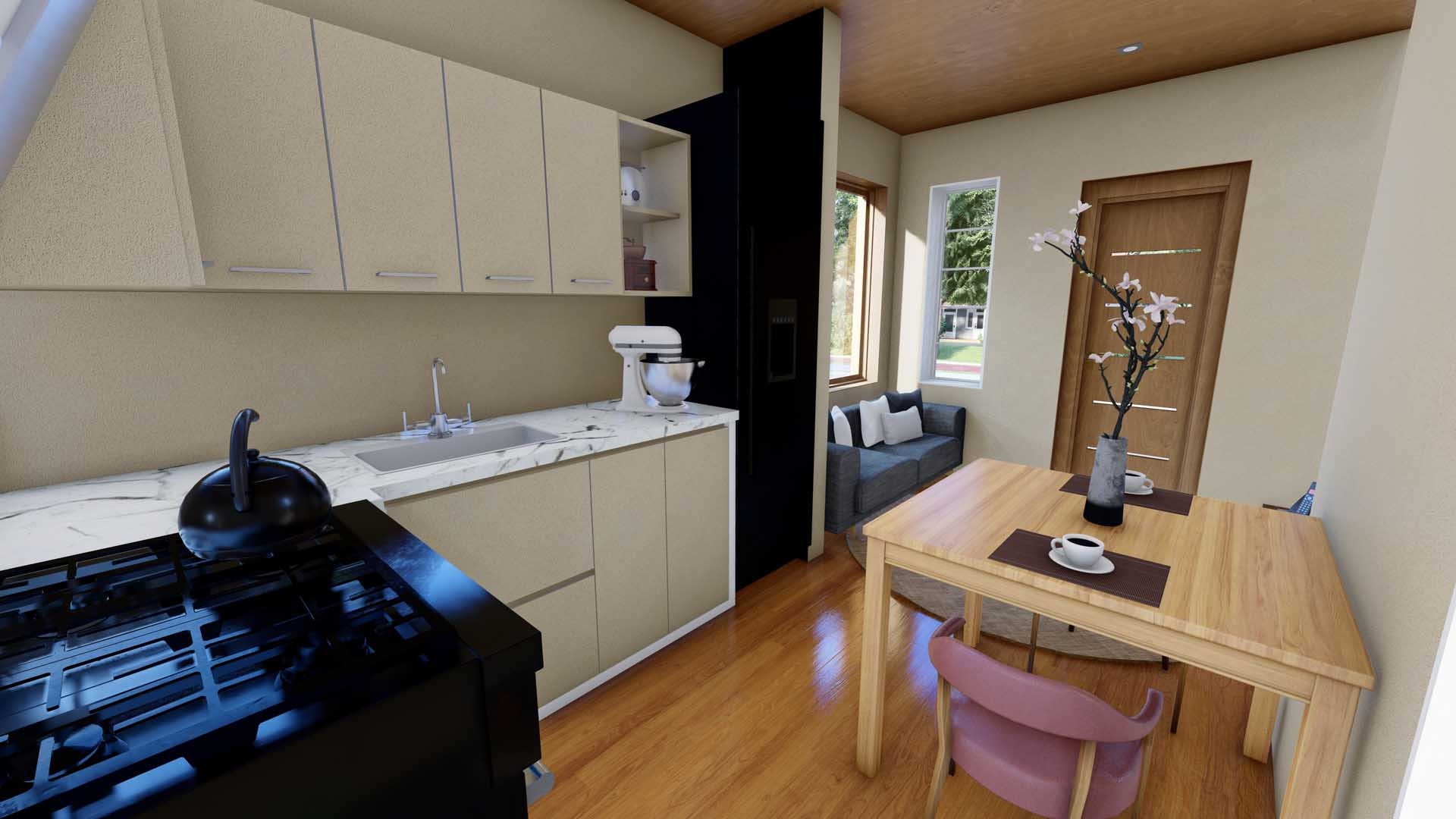 4x5 Meters Small House FLOORPLAN 1 Bedroom House Plan Modern Small ...