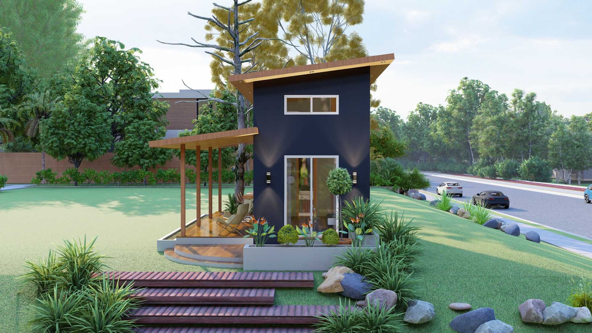 Tiny House Floorplan 3x7 Meters Small House Plan 2 Bedroom House Plan ...