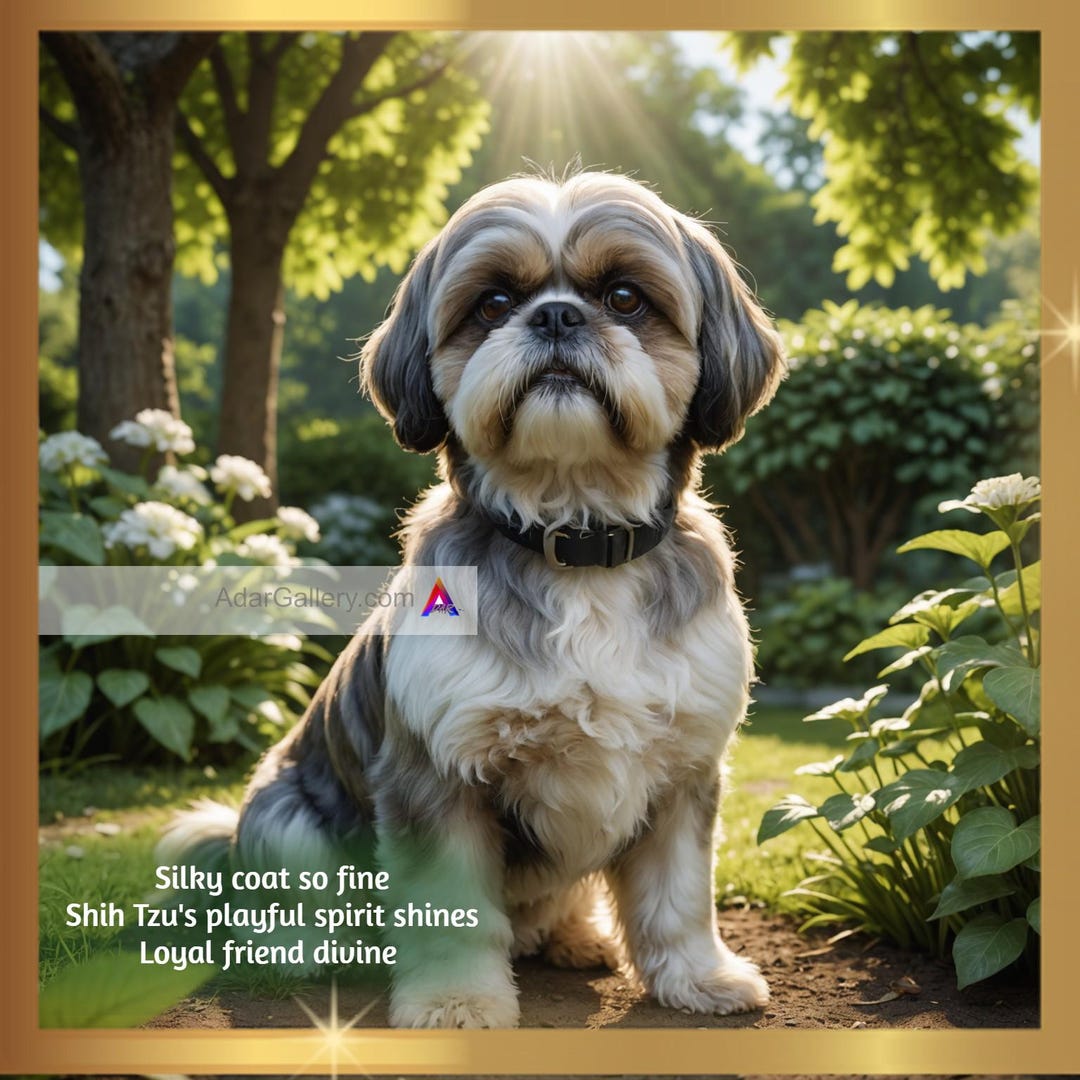 Haiku for Shih Tzu Haiku Dog Poem Refrigerator Magnet Art Sticker Art ...