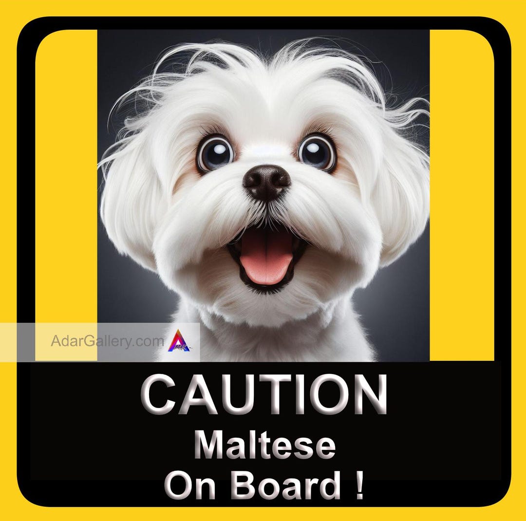 MALTESE! | "dog on Board" Stickers | Dog Stickers for Car | Drivers ...