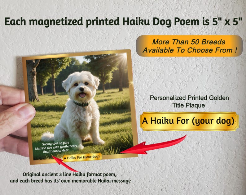 PERSONALIZED Haiku Poem for Your Breed | Inspirational Dog Poetry ...