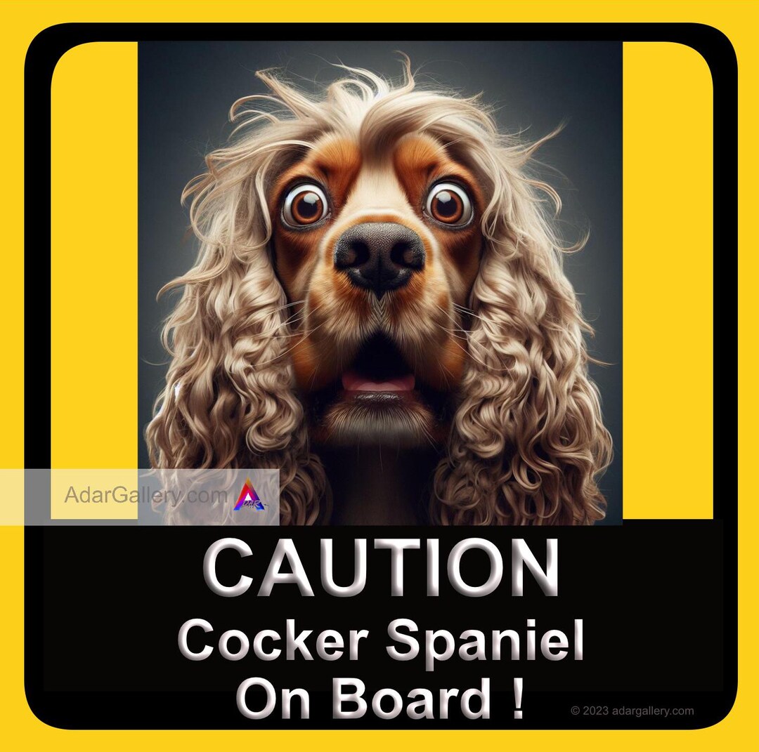 COCKER SPANIEL! | | Stickers "dog on Board" | Dog Stickers for Car ...