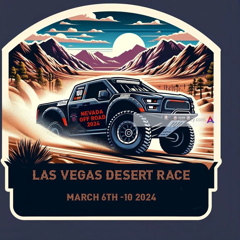 Off Road Desert Race: Trophy Truck Stickers Truck Decals off Road Race ...
