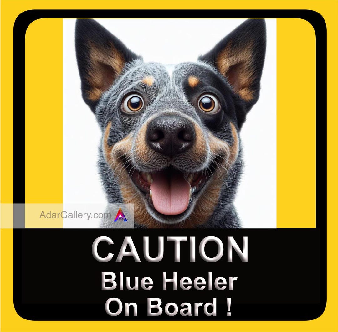 BLUE HEELER! | Stickers "dog on Board" | Dog Stickers for Car | Drivers ...