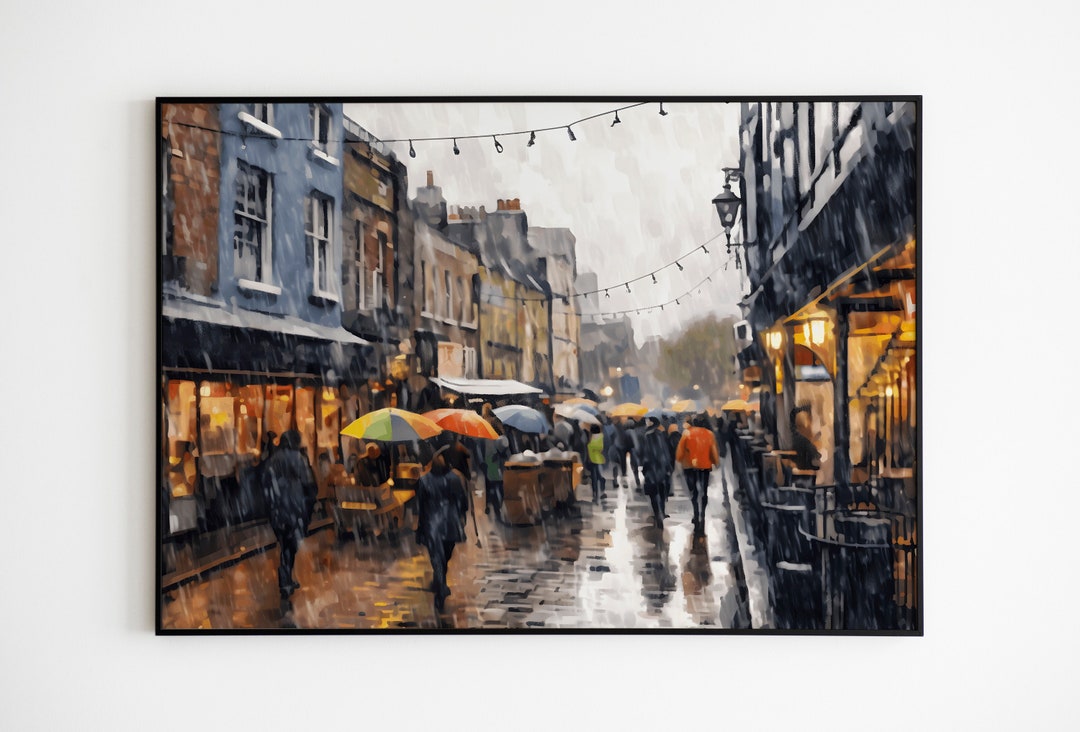 London Camden Town Watercolor Painting, Printable Wall Decor Art ...