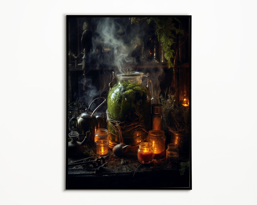 Halloween Potions Photograph Horror Witches House Wall Art - Etsy