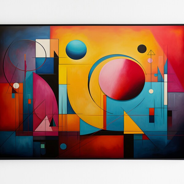 Abstract Shapes Art - Etsy