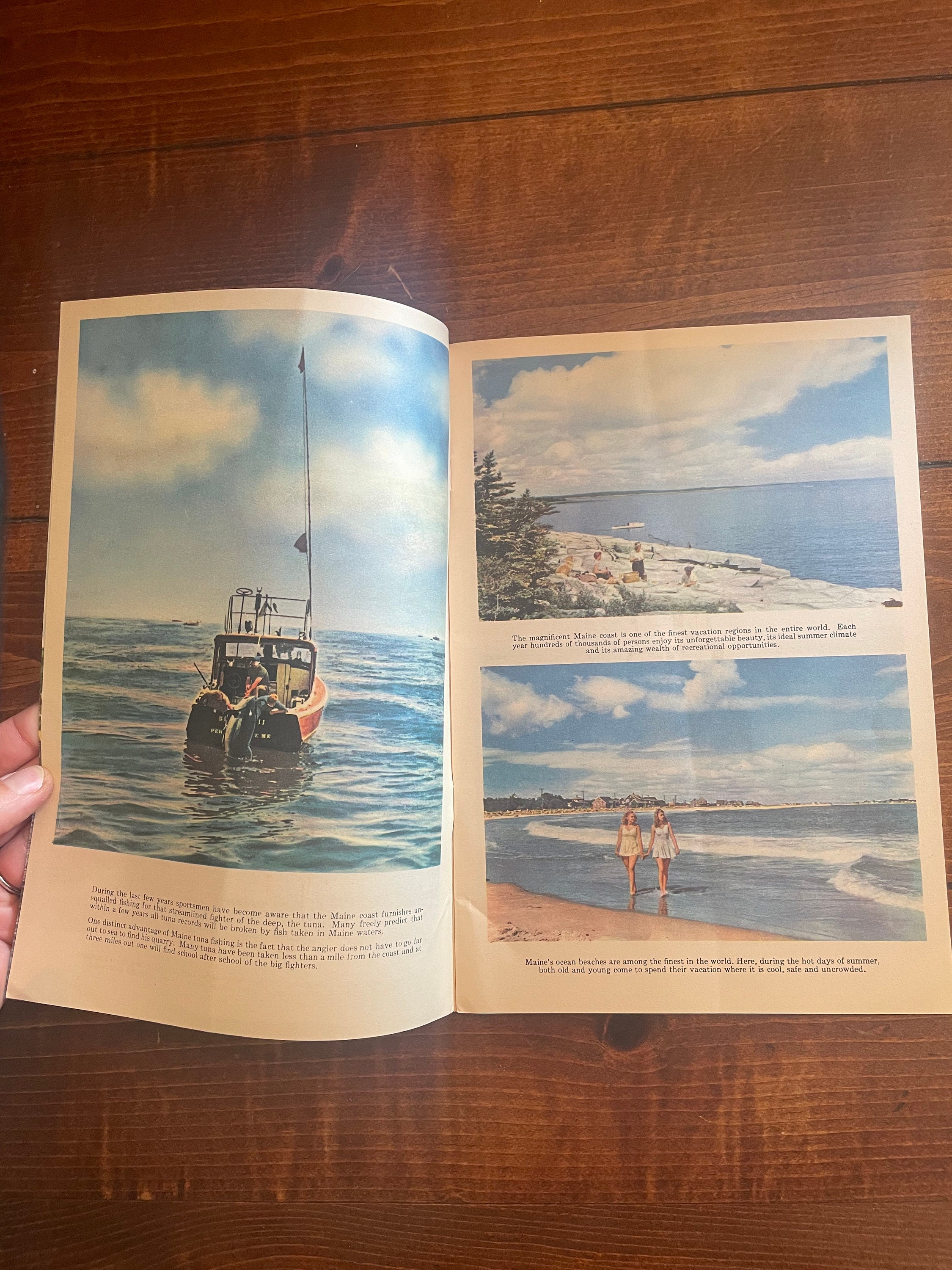 Vintage Tourism Brochure for Maine - Etsy