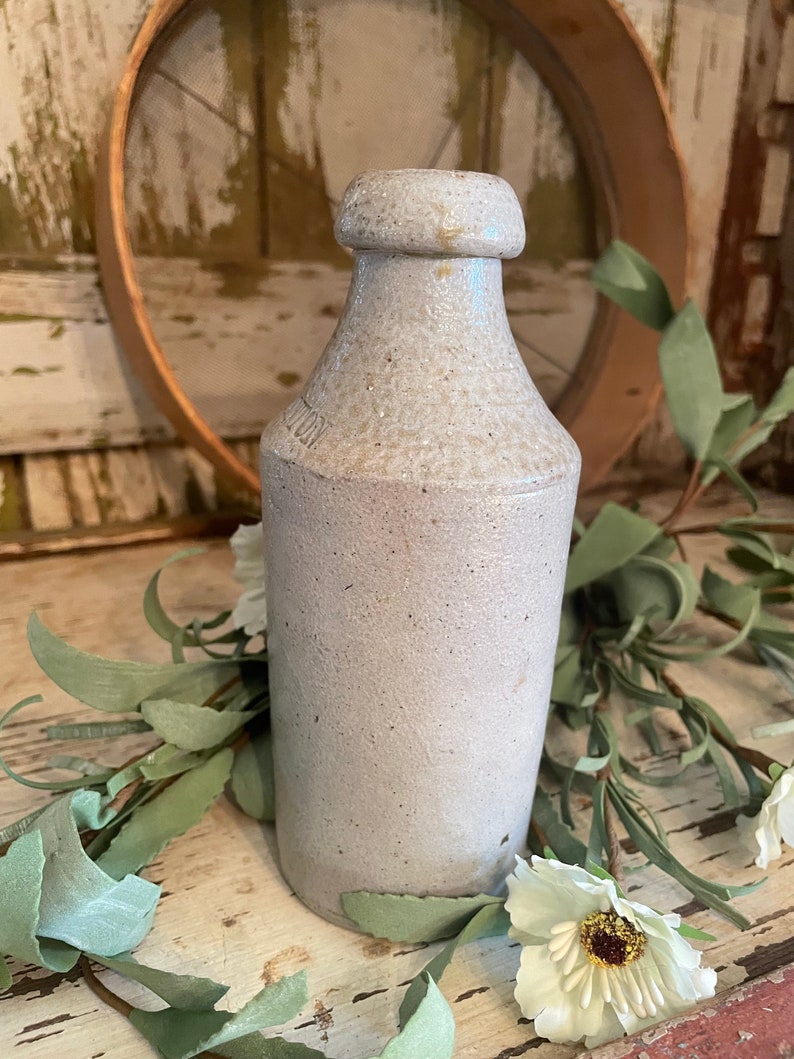 Antique Salt-glazed Stoneware Beer Ginger Bottle - Etsy