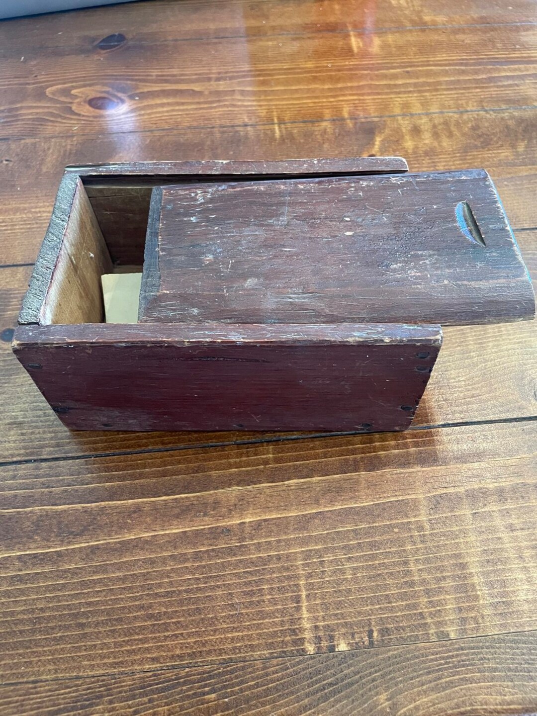 Primitive Red Milk Wash Box - Etsy