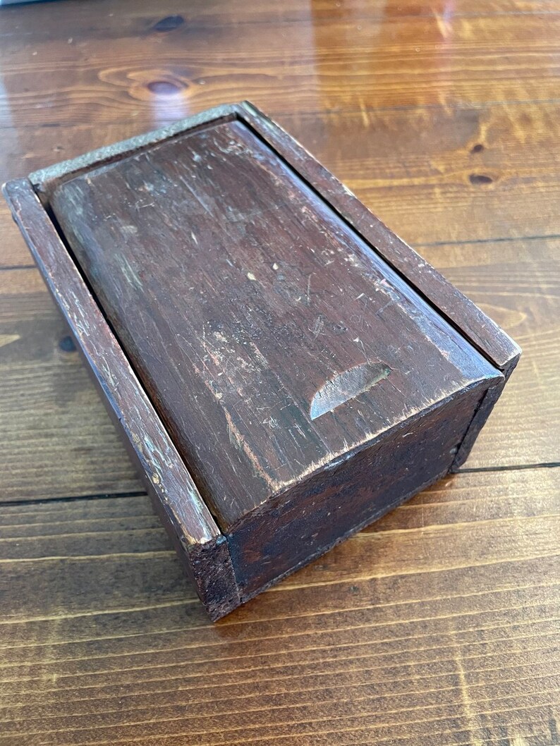 Primitive Red Milk Wash Box - Etsy