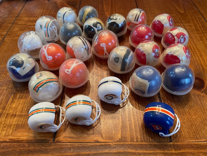 Antique Collection of NFL Mini Helmets, NOS, Chiefs, 49ers, Giants ...