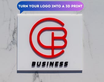 Custom 3D Printed Logo - Personalized Business Branding - Etsy