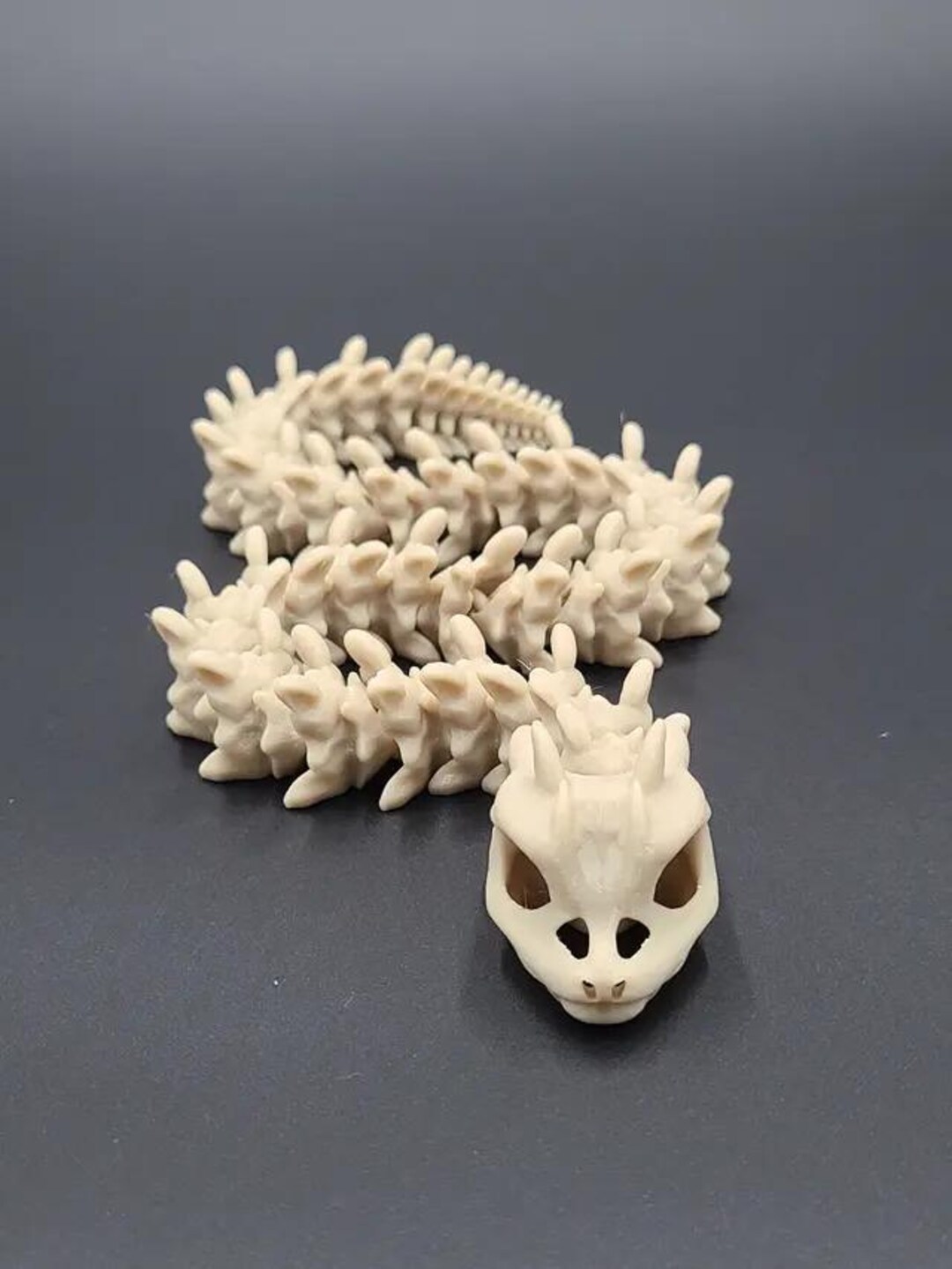 3D Printed Articulated Basilisk Snake: Flexible Fidget Desk Toy - Etsy