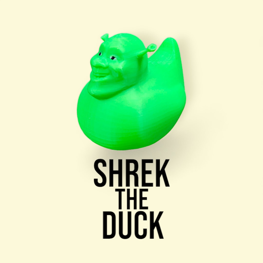 Shrek Themed 3D Printed Rubber Duck Cute Bath Time Toy Perfect Shrek ...