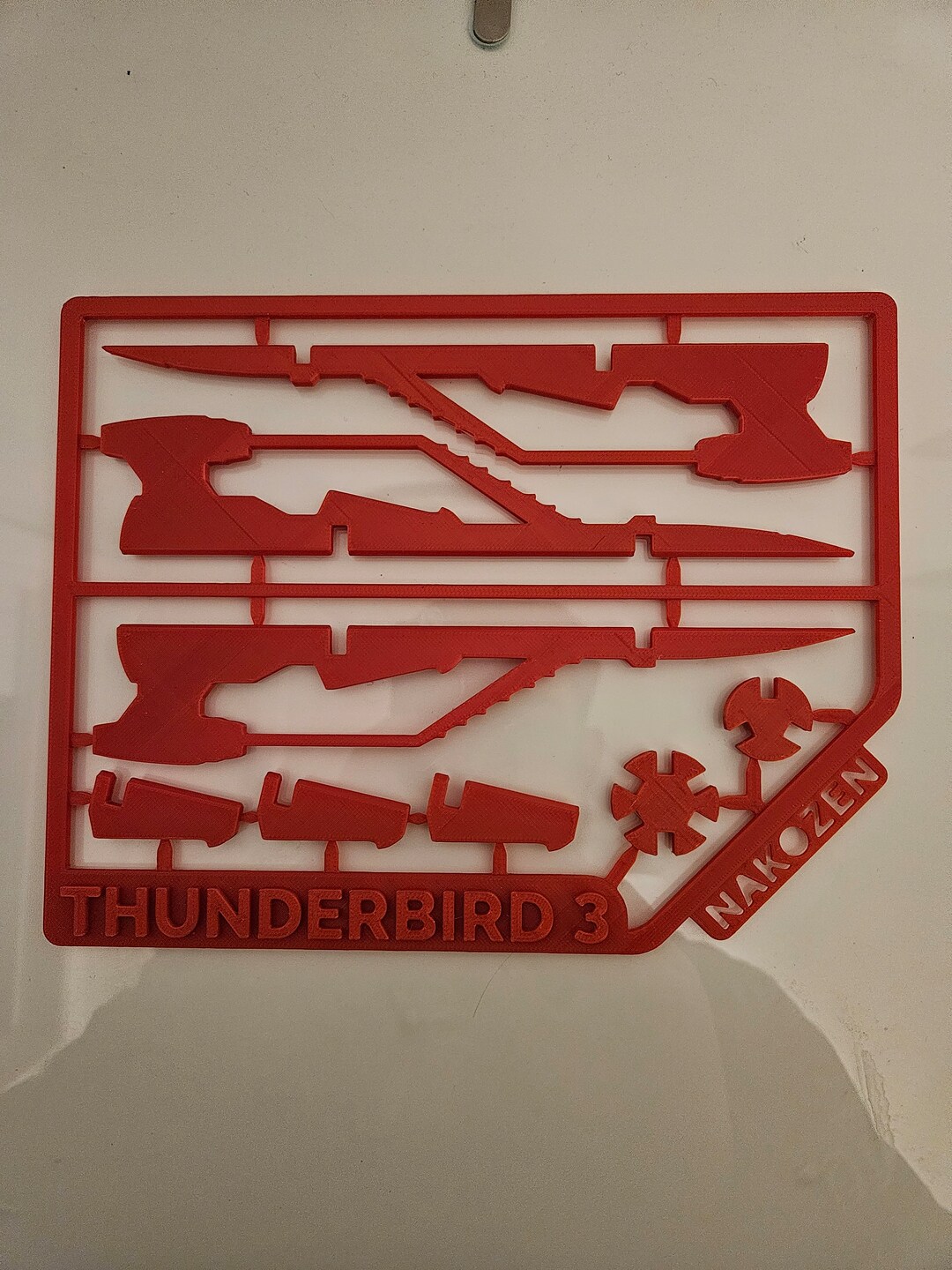 Thunderbird 3 DIY Model Kit Card: 3D Interlocking Puzzle Set - Etsy