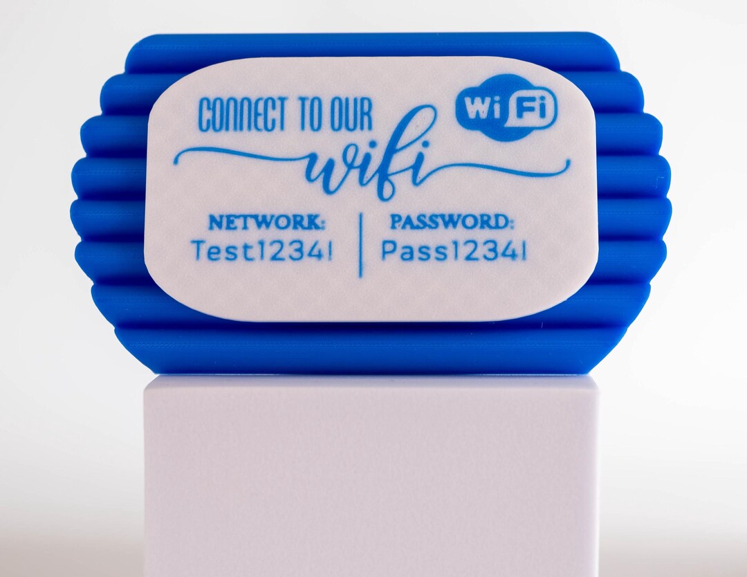 Personalized 3D Printed Wifi Password Sign: Guest Room Decor - Etsy