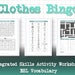 ESL Downloadable Printable Vocabulary Lesson - Clothes, Present ...