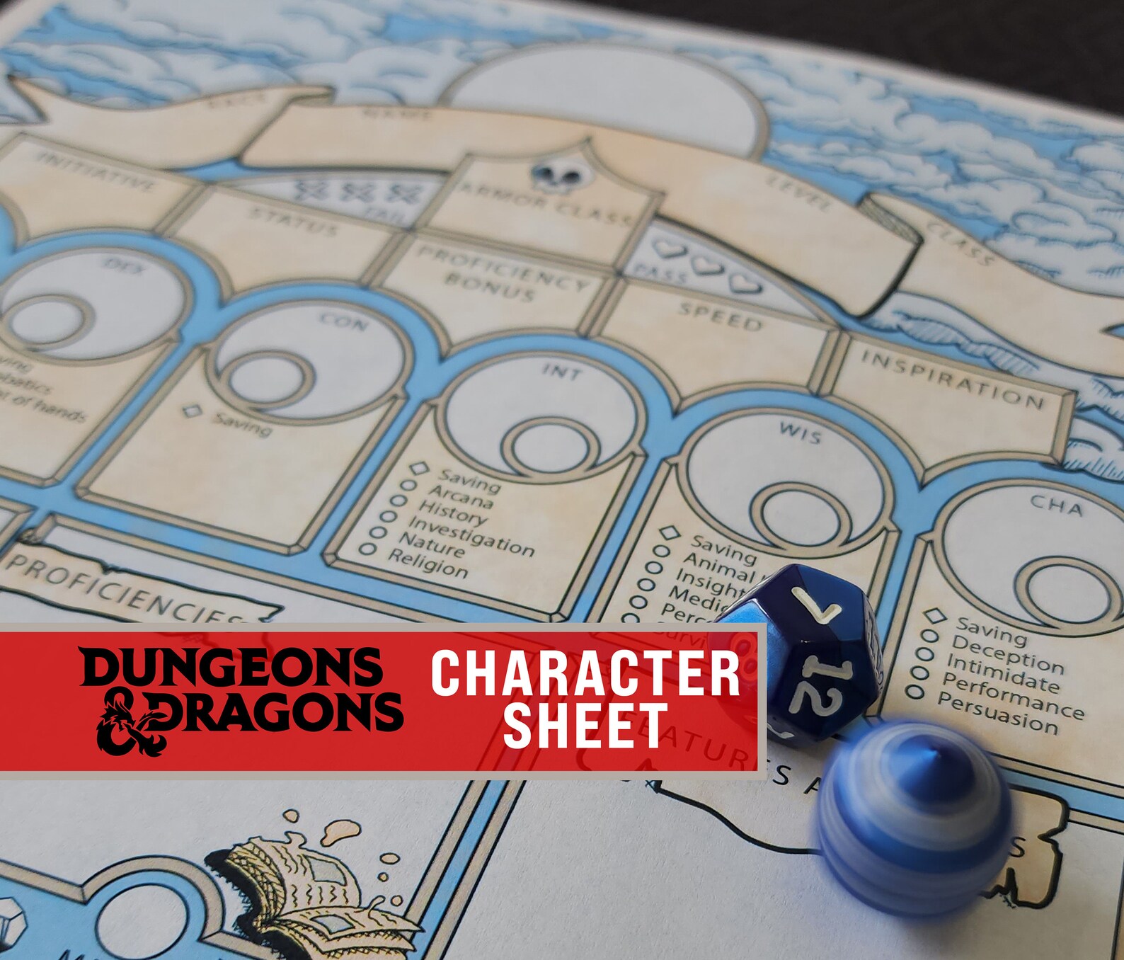 Dnd Character Sheet - Simple Campaign 5th Edition - Etsy