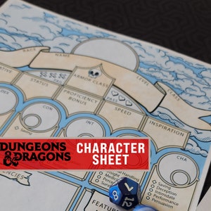 Dnd Character Sheet - Simple Campaign 5th Edition - Etsy
