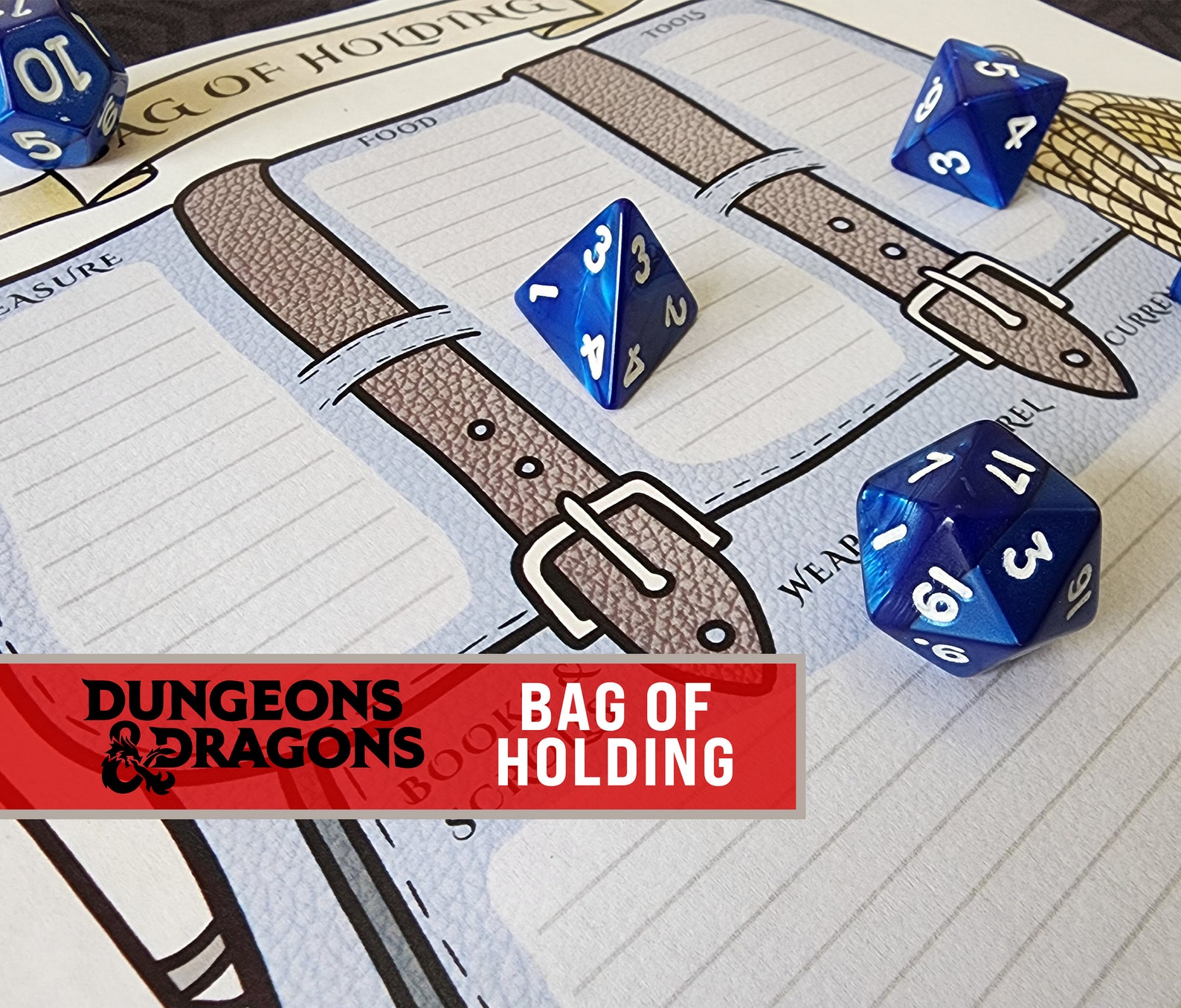 Dnd Bag of Holding (practical Inventory Sheet) - 5th Edition - Etsy