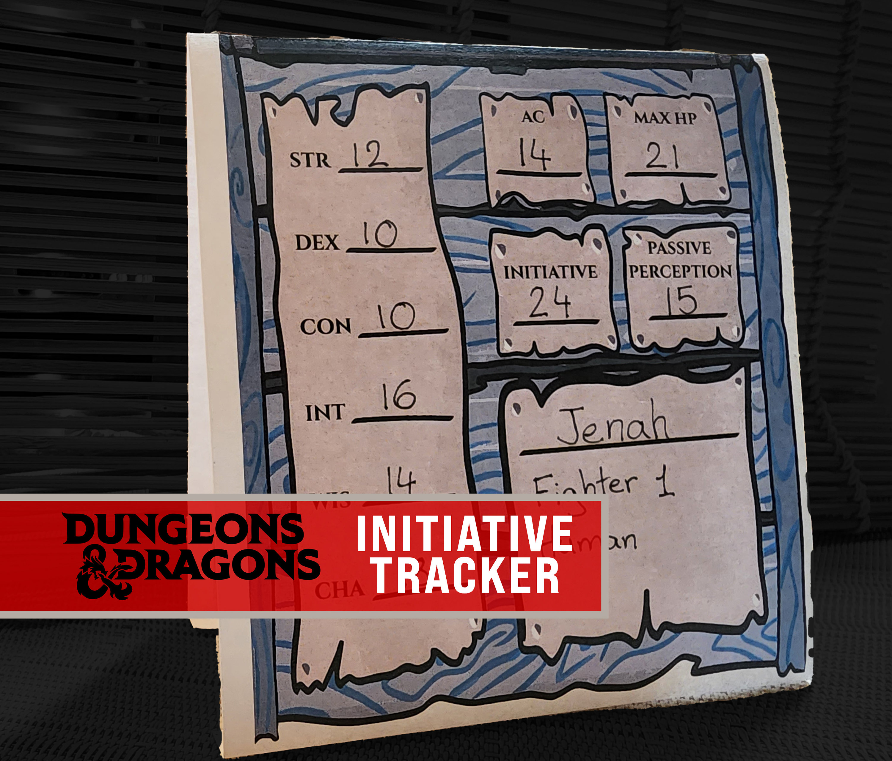Dnd Initiative Tracker foldable Stats Sheet for DM 5th Edition - Etsy