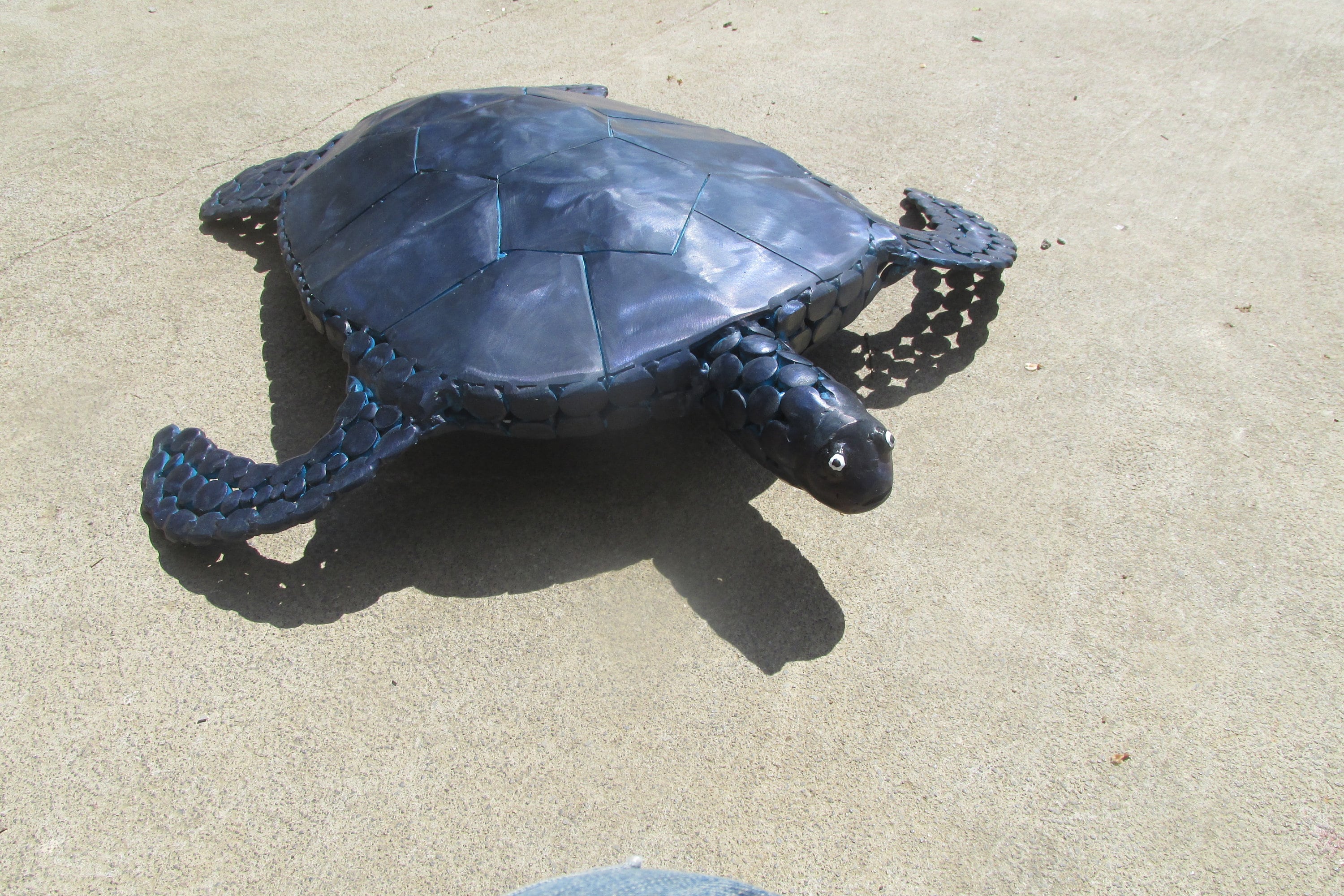Sea Turtle, Turtle, Yard Art, Sculpture, Metal, Scrap, Abstract - Etsy