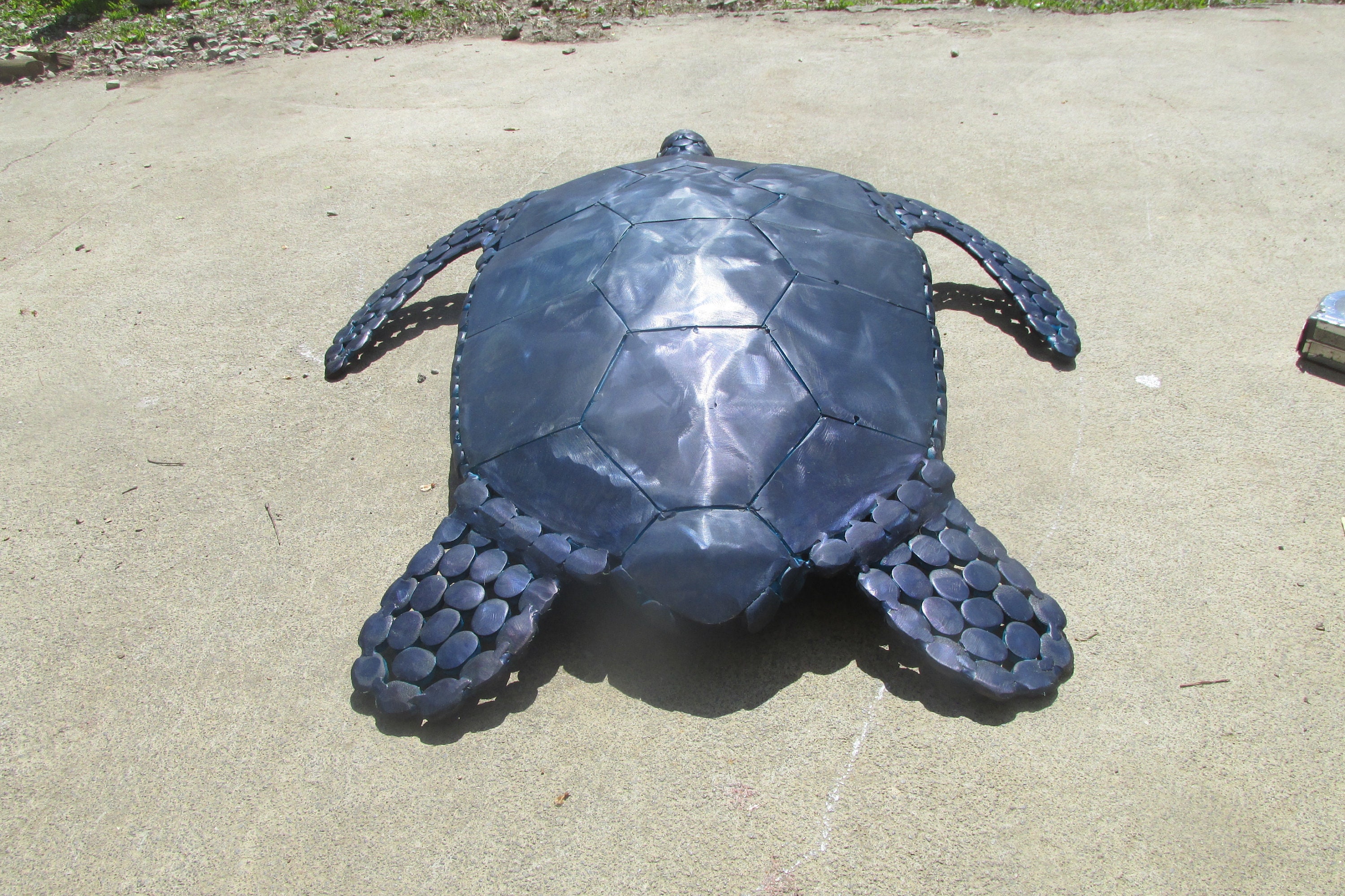 Sea Turtle, Turtle, Yard Art, Sculpture, Metal, Scrap, Abstract - Etsy