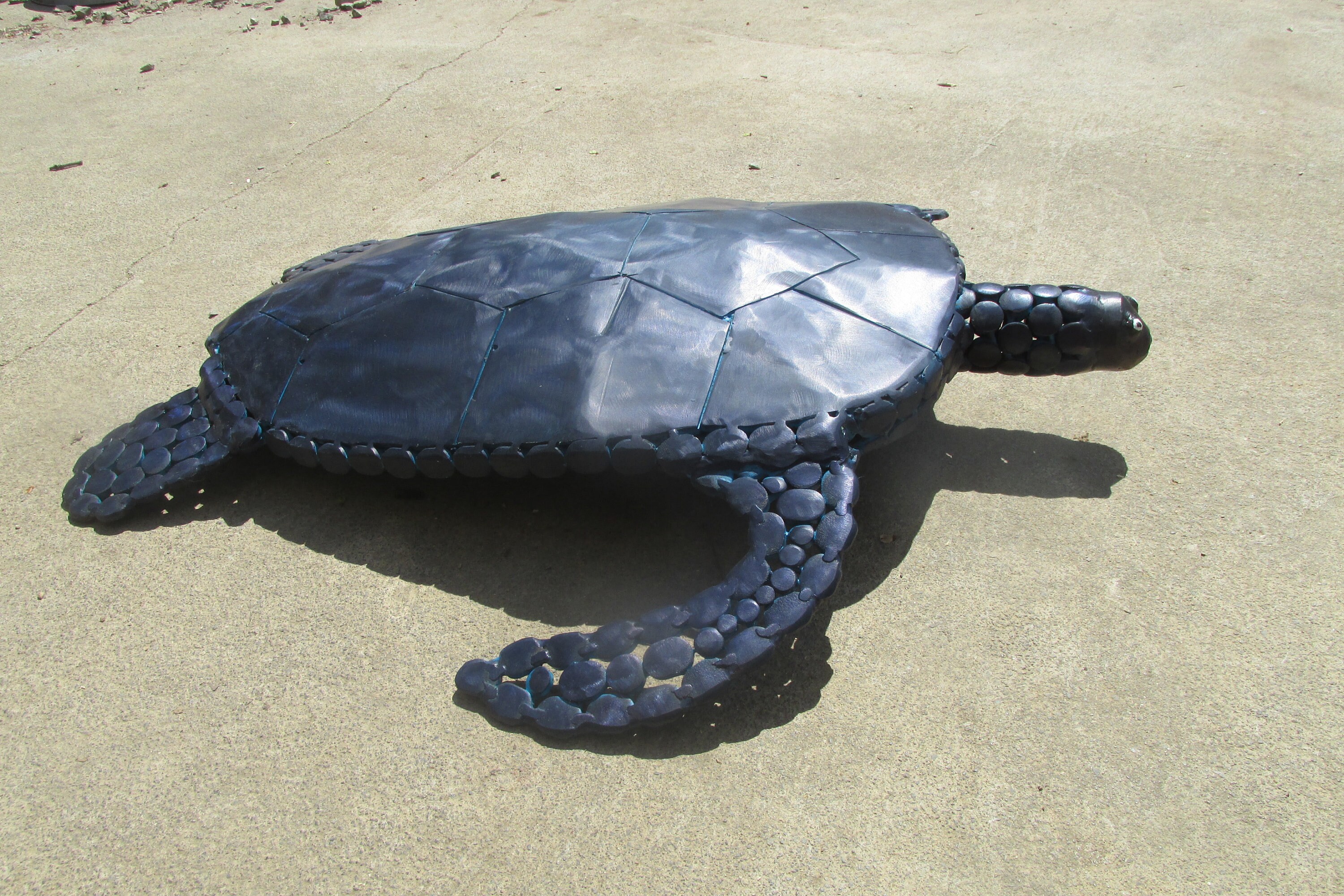 Sea Turtle, Turtle, Yard Art, Sculpture, Metal, Scrap, Abstract - Etsy