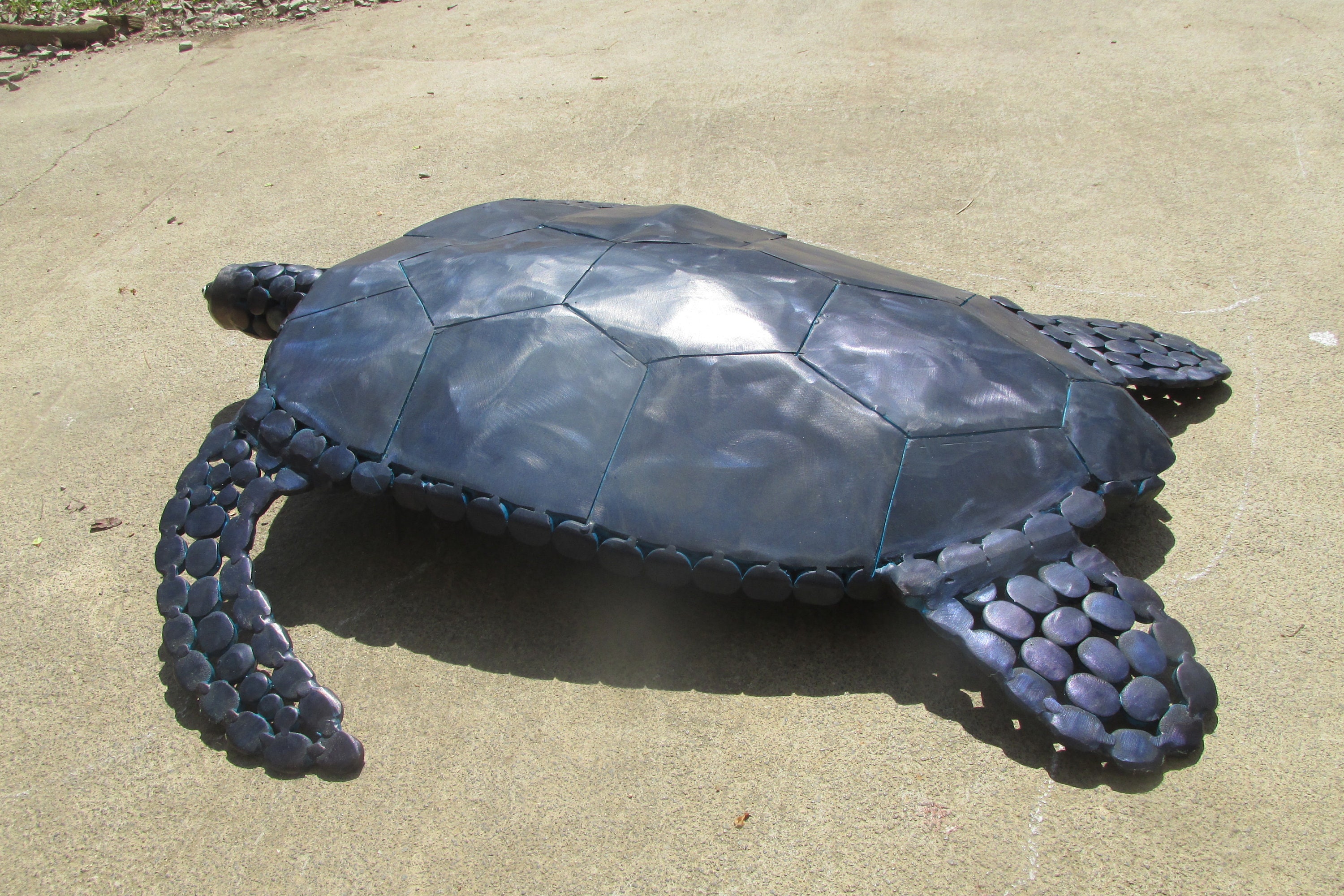 Sea Turtle, Turtle, Yard Art, Sculpture, Metal, Scrap, Abstract - Etsy