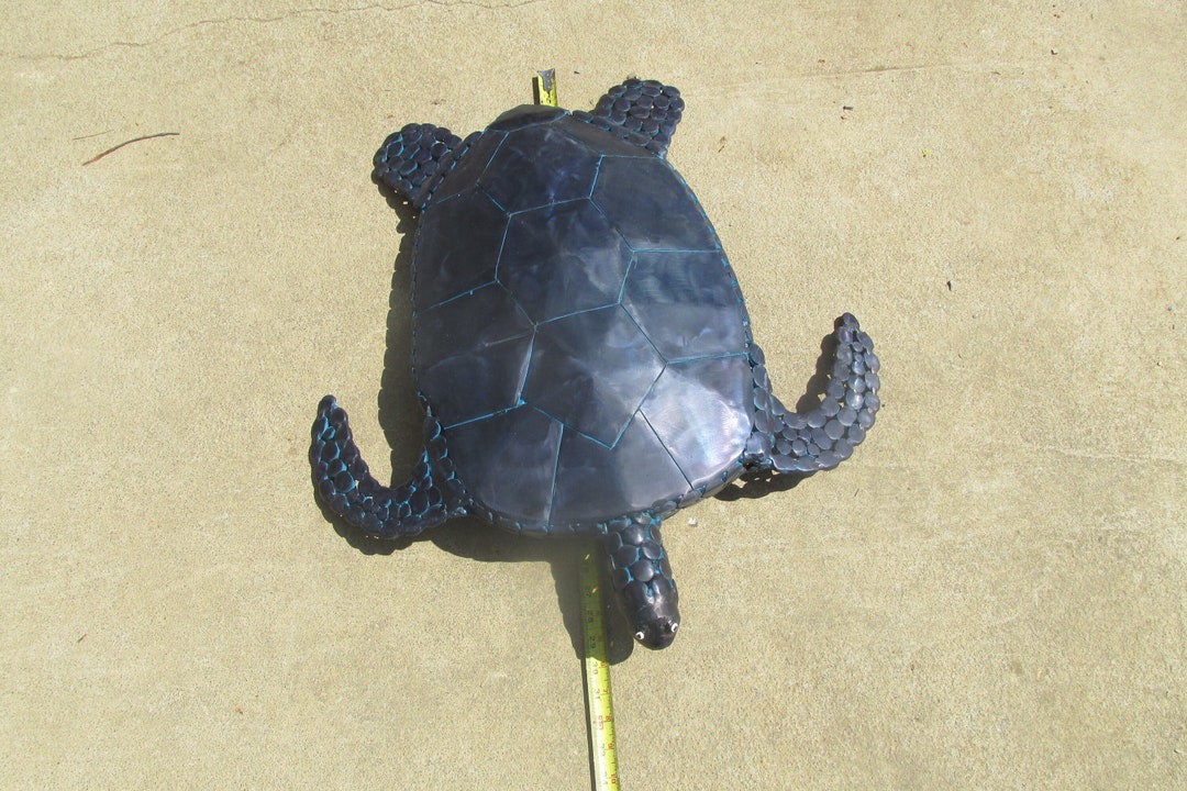 Sea Turtle, Turtle, Yard Art, Sculpture, Metal, Scrap, Abstract - Etsy