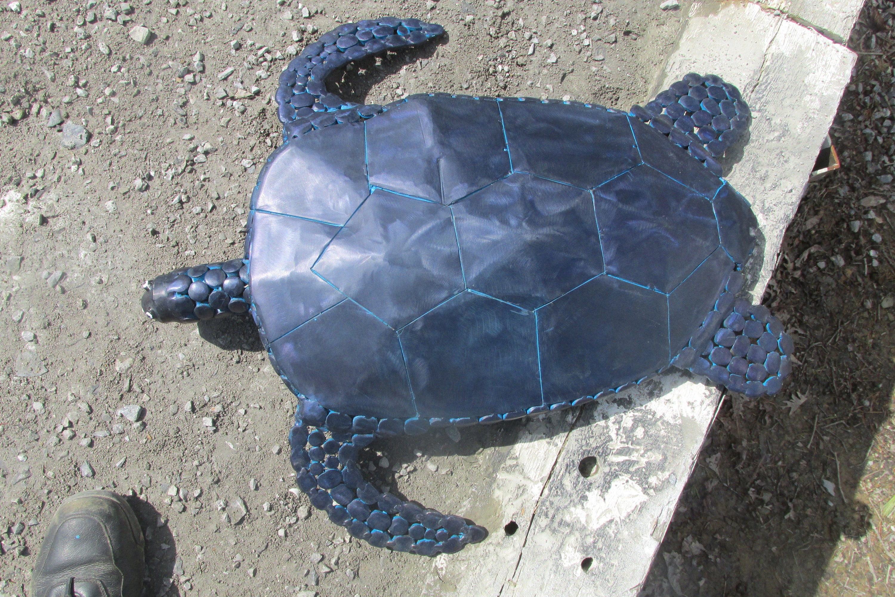 Sea Turtle, Turtle, Yard Art, Sculpture, Metal, Scrap, Abstract - Etsy