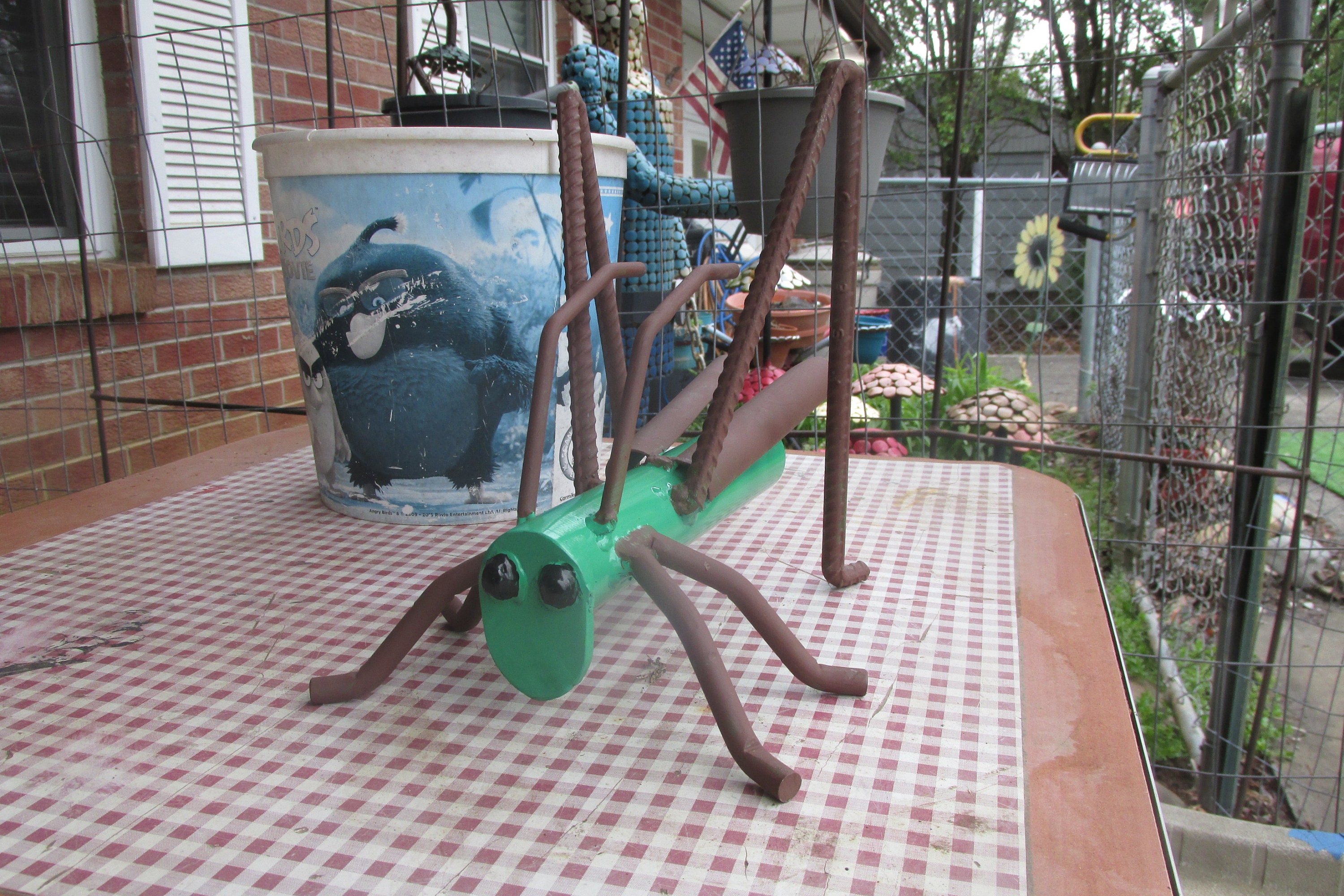 Grass Hopper Metal Sculpture Recycle Upcycle Yard Art Animal - Etsy