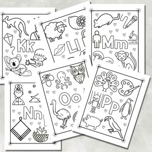 26 Printable Alphabet Coloring Pages Worksheets for Kids, Alphabet ...