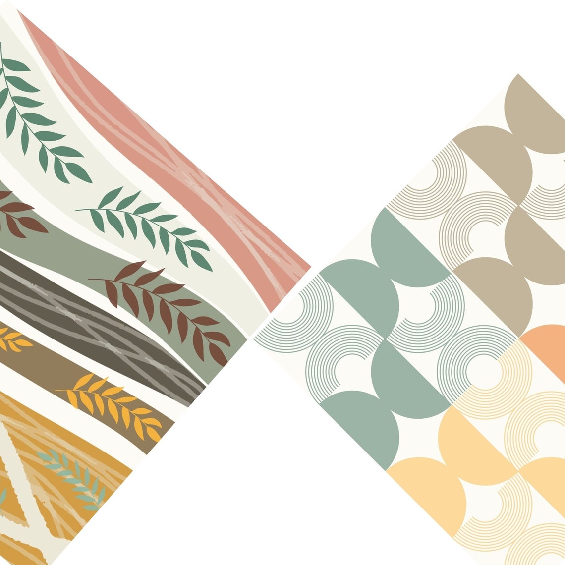 10 Boho Digital Papers, Boho Scrapbook Paper, Boho Backgrounds, İnstant ...