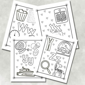 26 Printable Alphabet Coloring Pages Worksheets for Kids, Alphabet ...