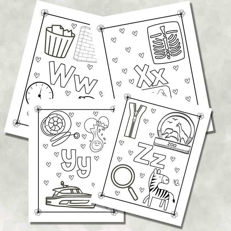 26 Printable Alphabet Coloring Pages Worksheets for Kids, Alphabet ...