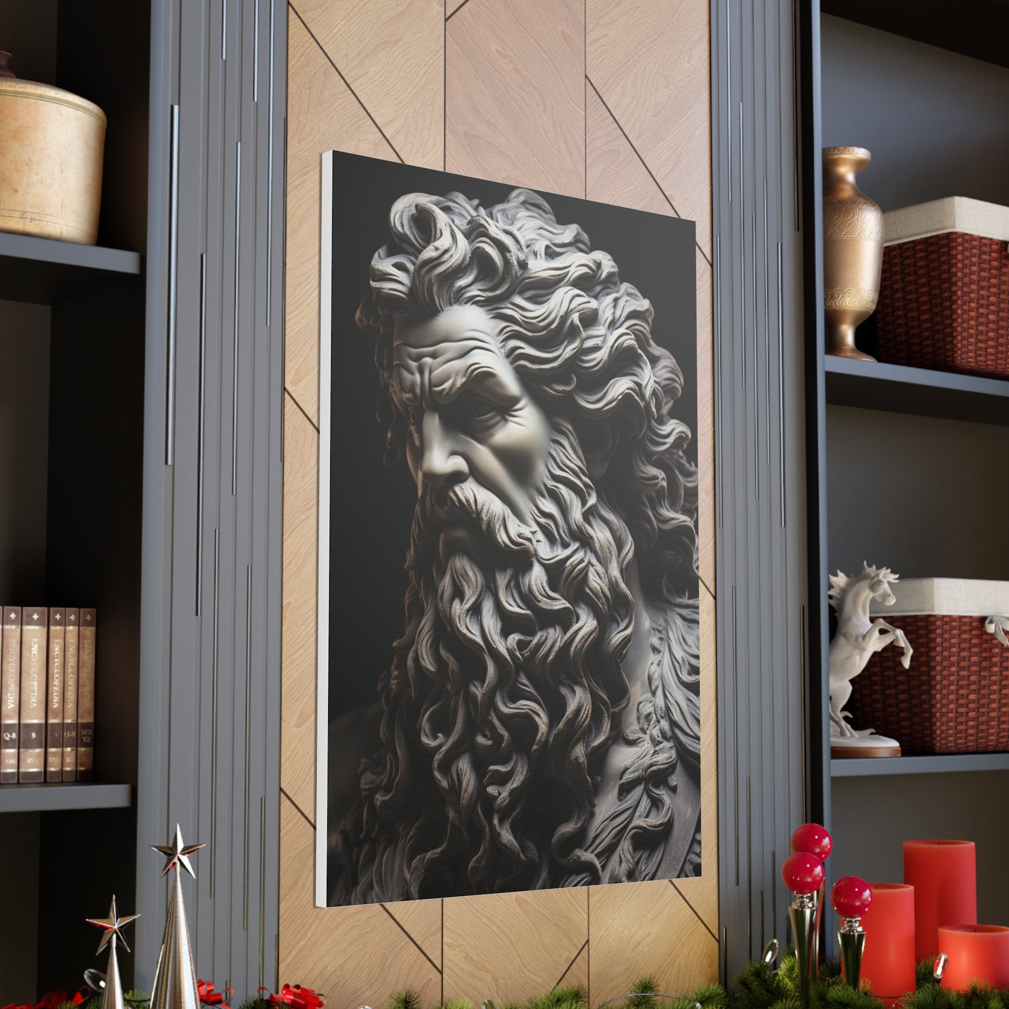 Zeus Unveiled | Greek God Wall Art | Mythology Masterpiece | Statue of ...