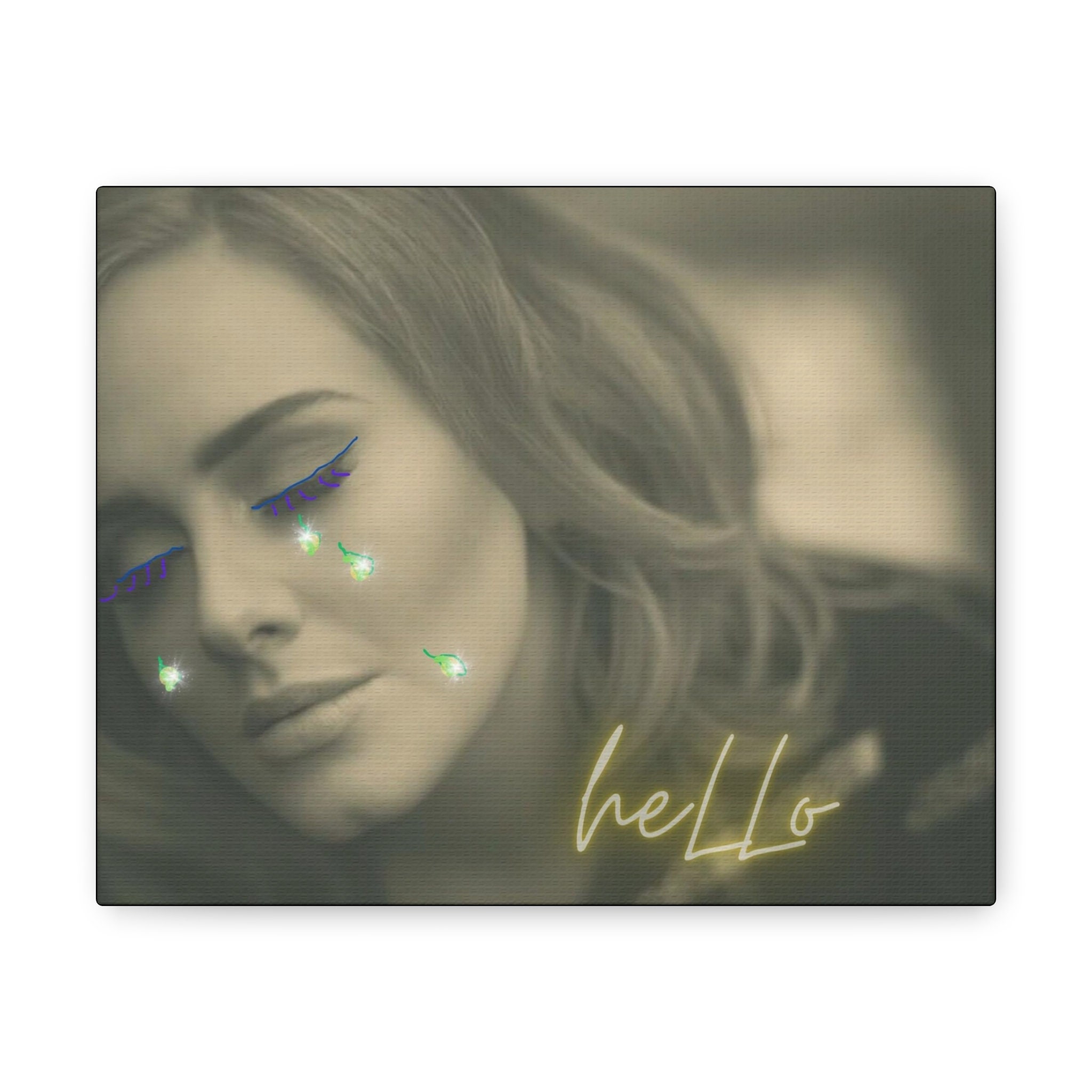 Adele Poster | Adele Wall Art | Adele Retro Hello | Canvas Gallery ...