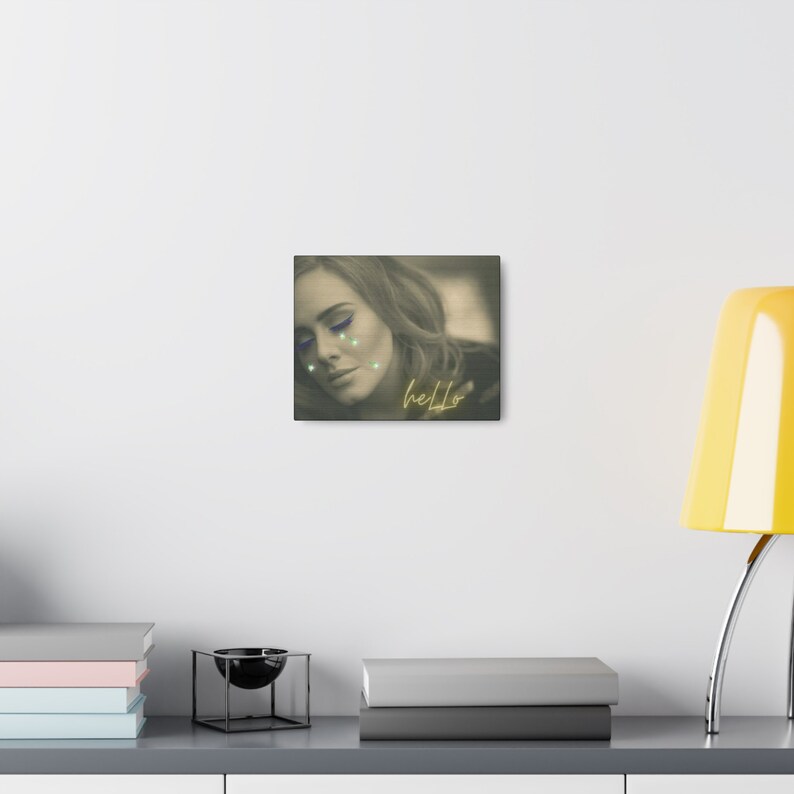 Adele Poster | Adele Wall Art | Adele Retro Hello | Canvas Gallery ...