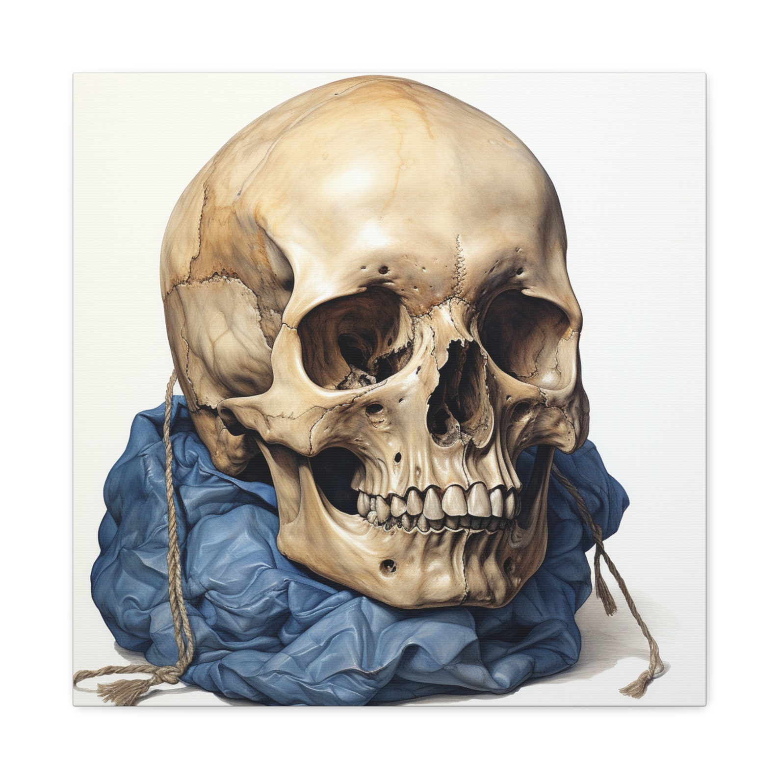 OMFS Skull Dental Surgeon Office Canvas Skull Art Dental Anatomy canvas ...