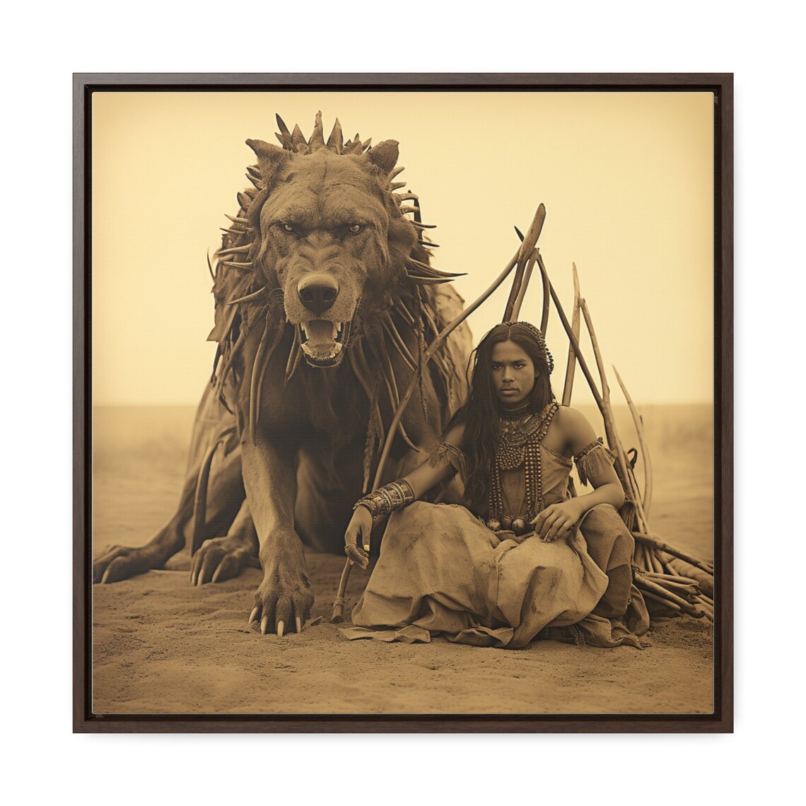 Native American Art Print or Canvas Print | Native American Woman With ...