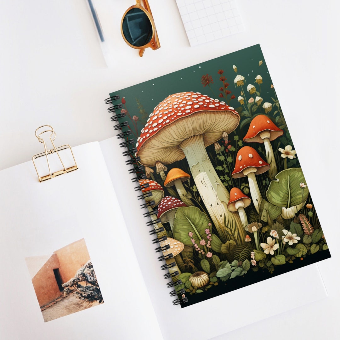 Mushroom Notebook | Mushroom Journal Gift for Mushroom Lover | Gift for ...