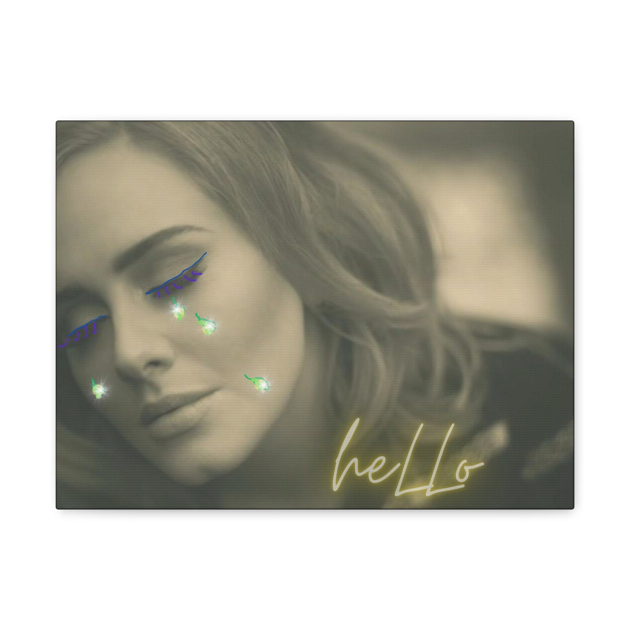 Adele Poster | Adele Wall Art | Adele Retro Hello | Canvas Gallery ...