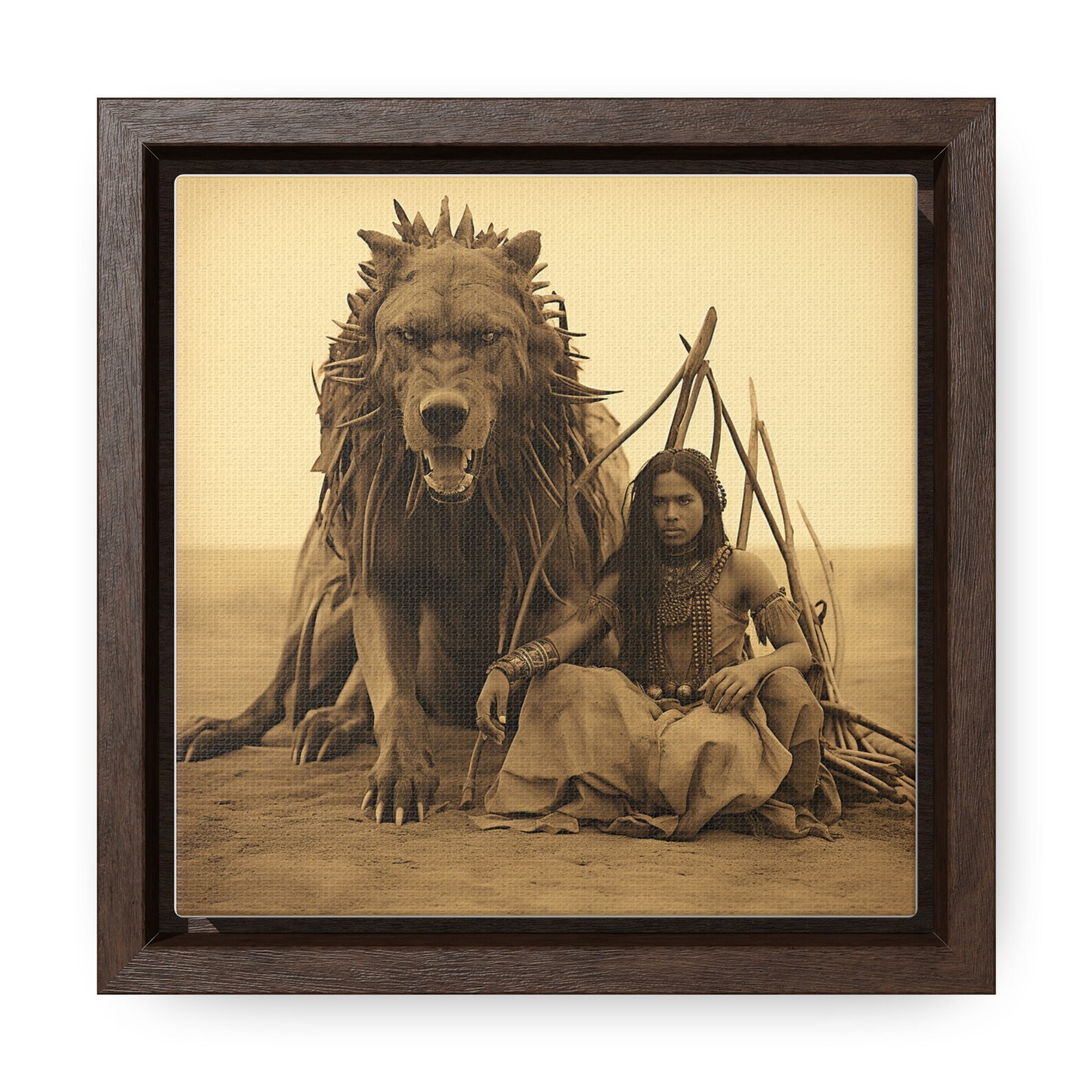 Native American Art Print or Canvas Print | Native American Woman With ...