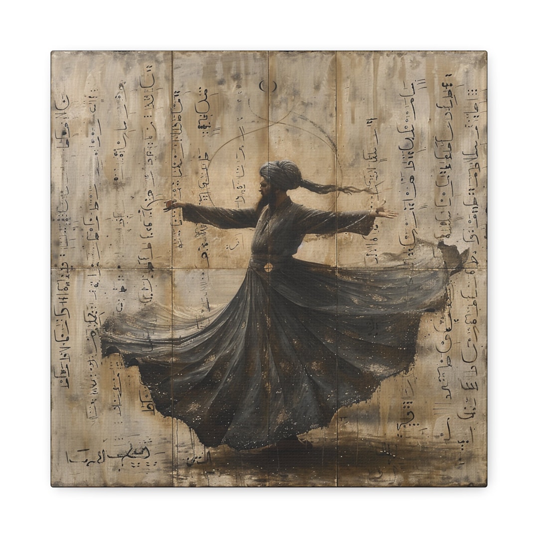 Islamic Whirling Dervish | Turkish Dervish | Islamic Calligraphy ...