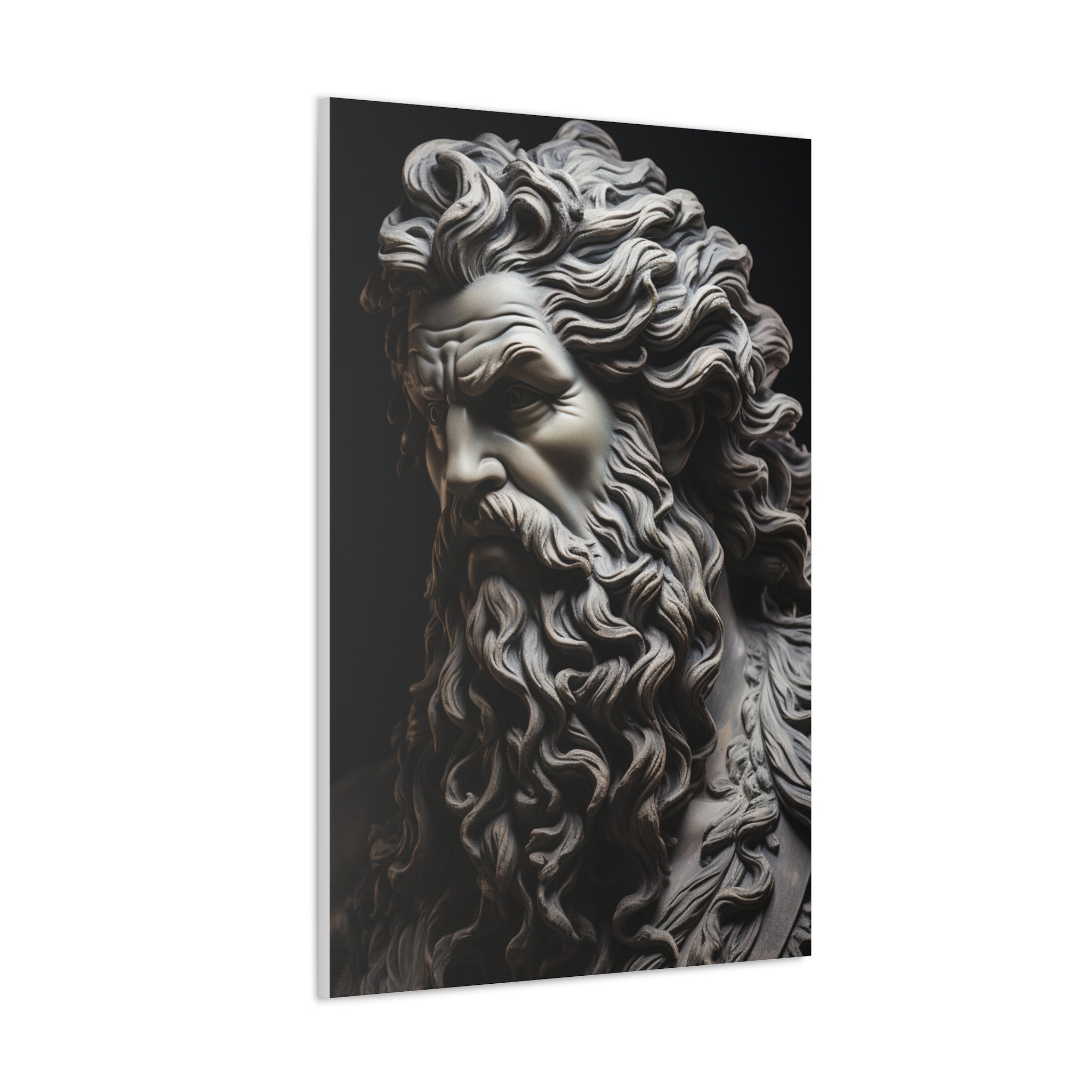 Zeus Unveiled | Greek God Wall Art | Mythology Masterpiece | Statue of ...