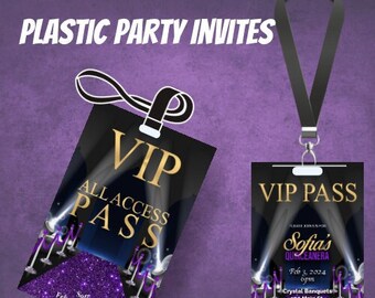Music Festival Themed VIP Pass Party Invitation. Ultra Themed Festival ...